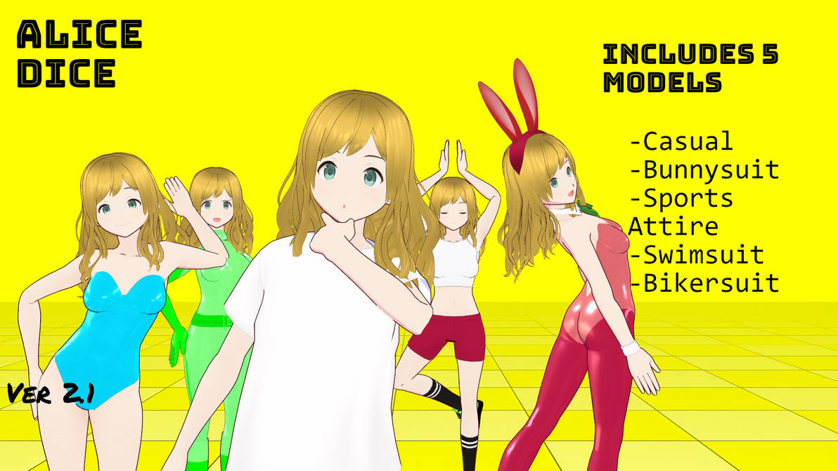 MMD Model Release: Alice Dice by MonadoBoy16 on DeviantArt