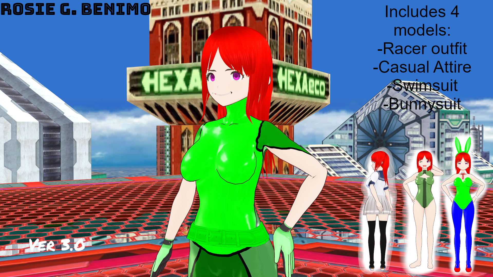 MMD Model Release: Rosie G. Benimo by MonadoBoy16 on DeviantArt