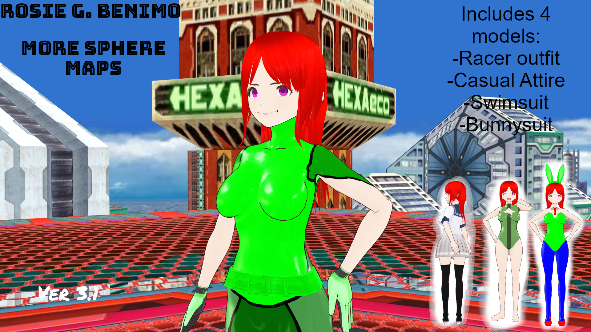 MMD Model Release: Rosie G. Benimo by MonadoBoy16 on DeviantArt