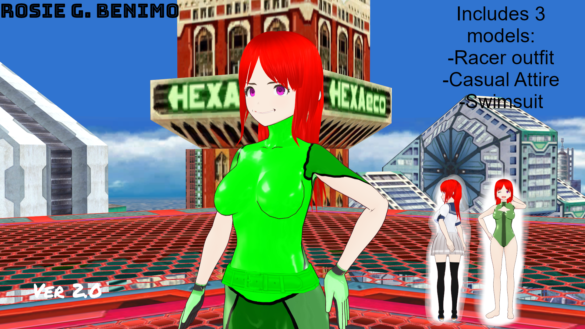 MMD Model Release: Rosie G. Benimo by MonadoBoy16 on DeviantArt