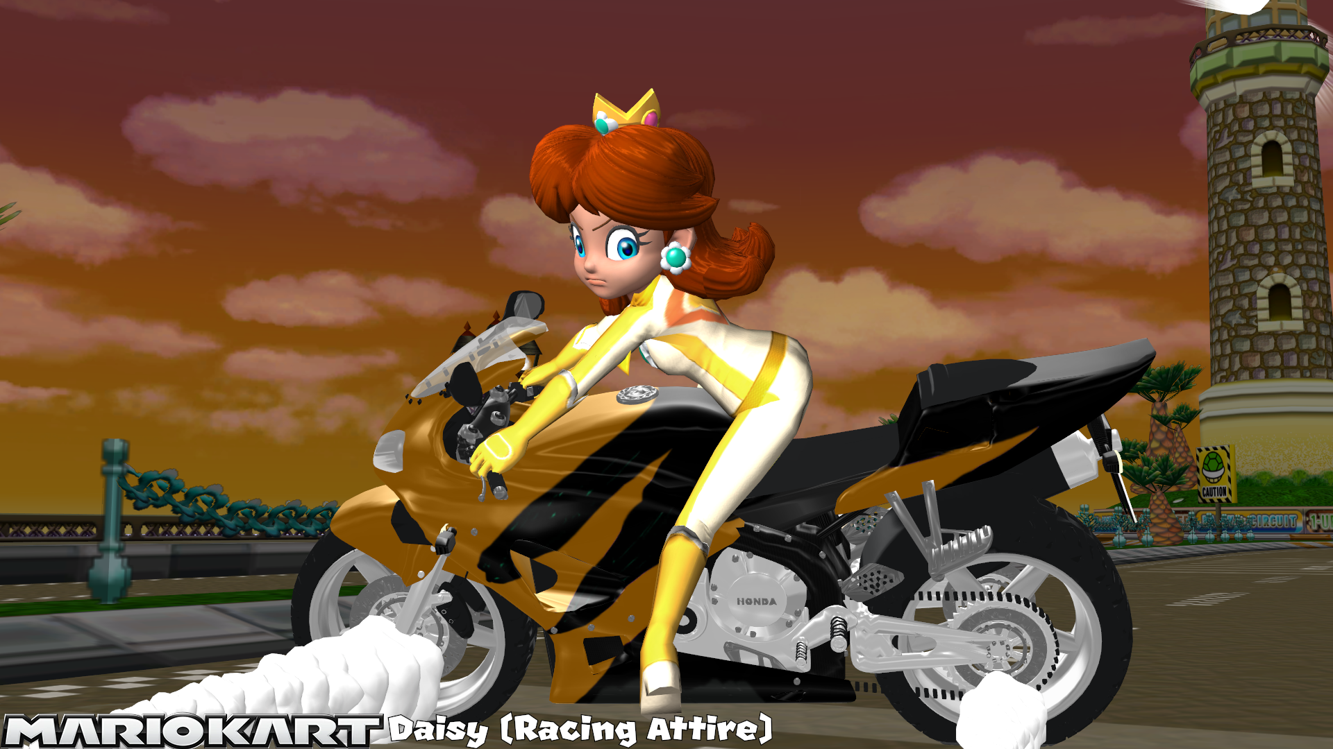 MMD Model Release: Daisy (Racing Attire) by MonadoBoy16 on DeviantArt