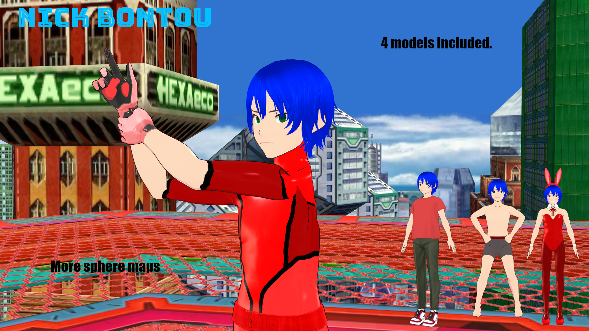 MMD Model Release: Nick Bontou by MonadoBoy16 on DeviantArt
