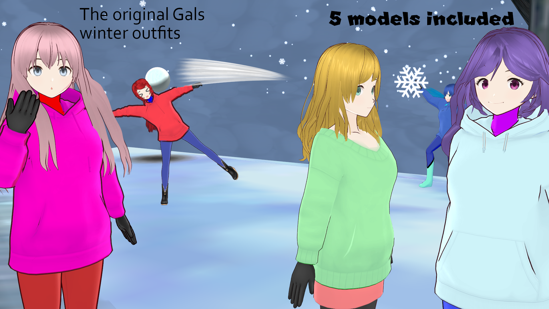 The Original Winter Girls (MMD Download) by MonadoBoy16 on DeviantArt