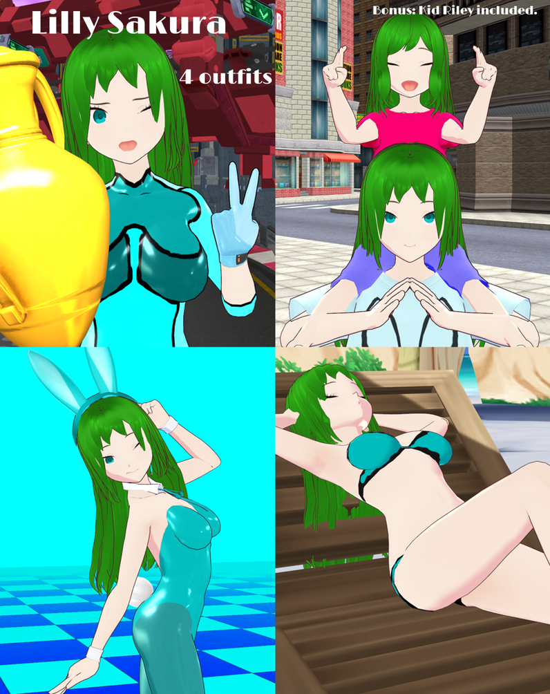 MMD Model Release: Lilly Sakura by MonadoBoy16 on DeviantArt