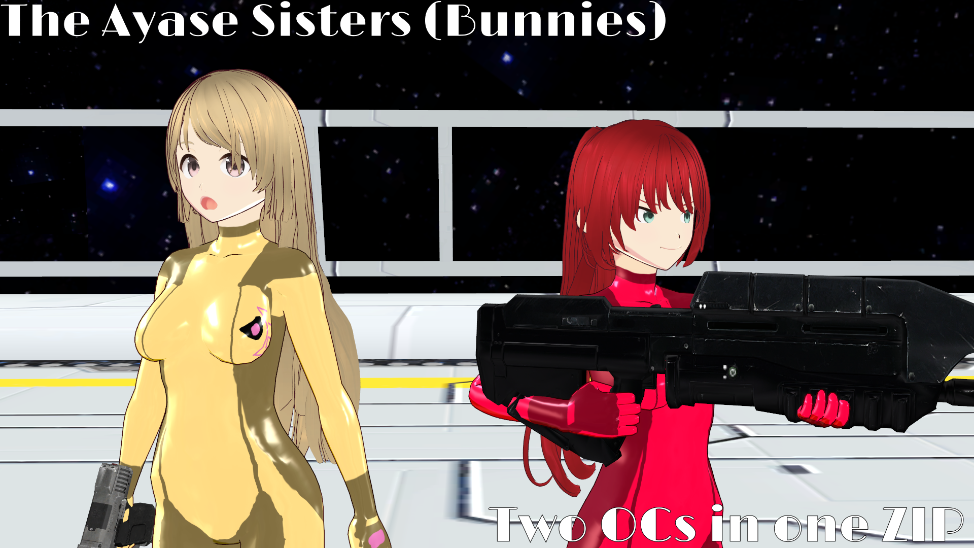 MMD Model Release: Zero Suit Ayase Sisters by MonadoBoy16 on DeviantArt