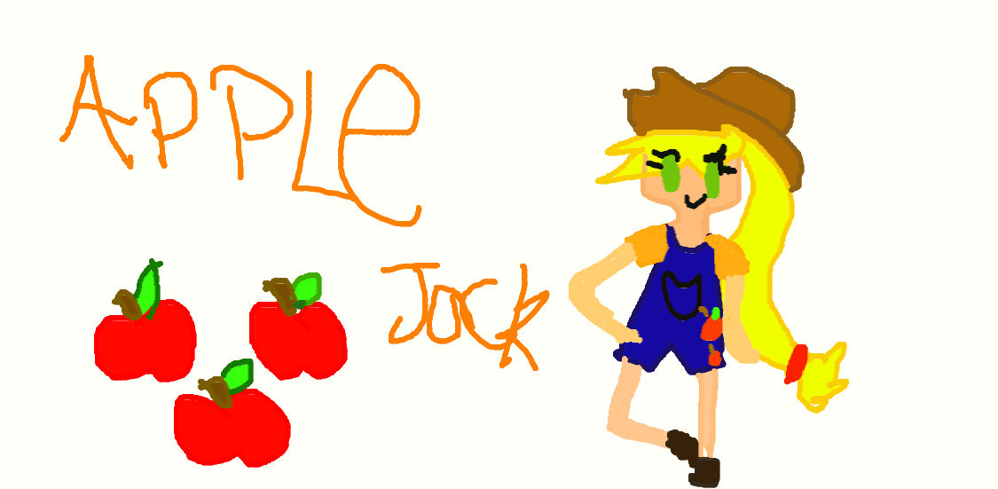 Human Apple Jack by BIANCAISMYNAME on DeviantArt