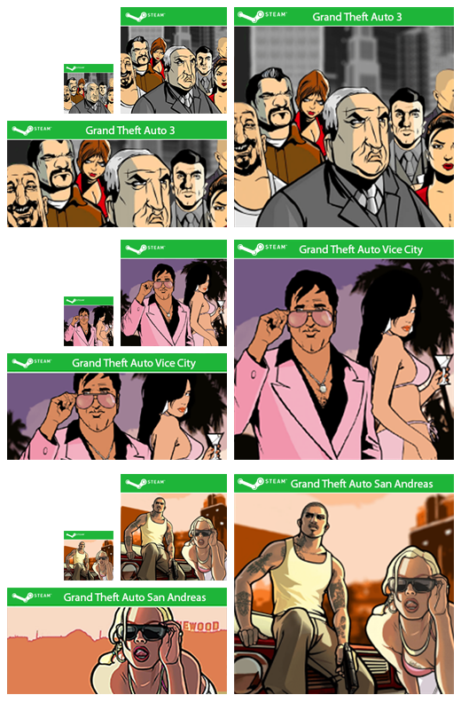 Grand Theft Auto Steam Modern UI Tile Icon by Smallvillerus on DeviantArt