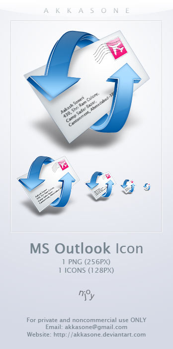 Microsoft Outlook Icon by akkasone on DeviantArt