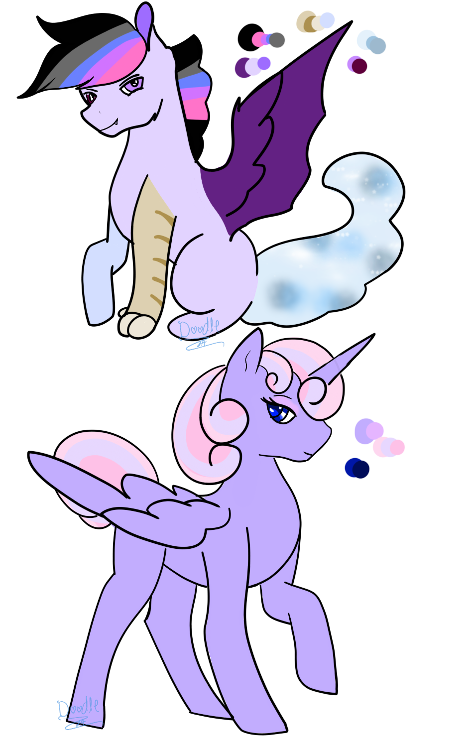 [SG] TwiCord and RariTwi by DoodlesAdopties on DeviantArt