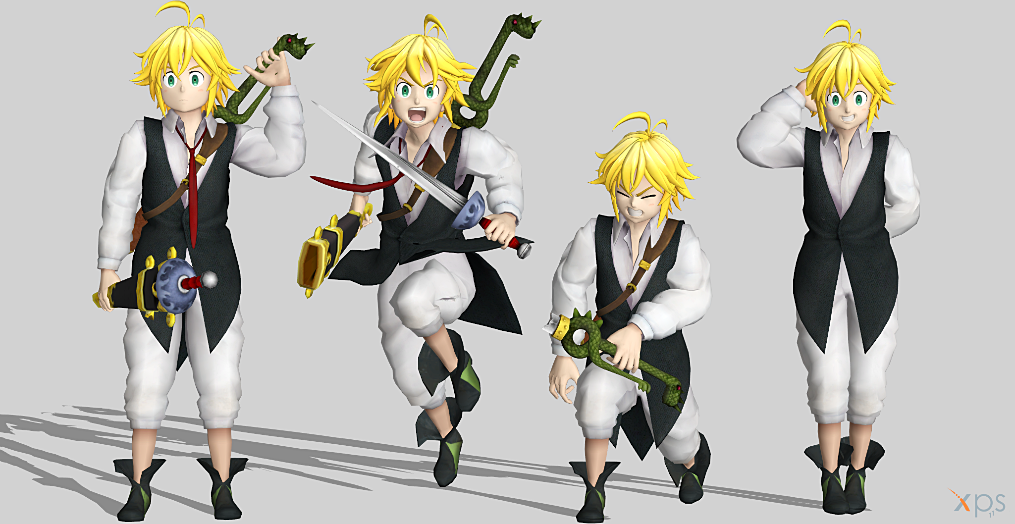{XPS} TSDS Knights of Britannia - Meliodas by MyllaDinX on DeviantArt