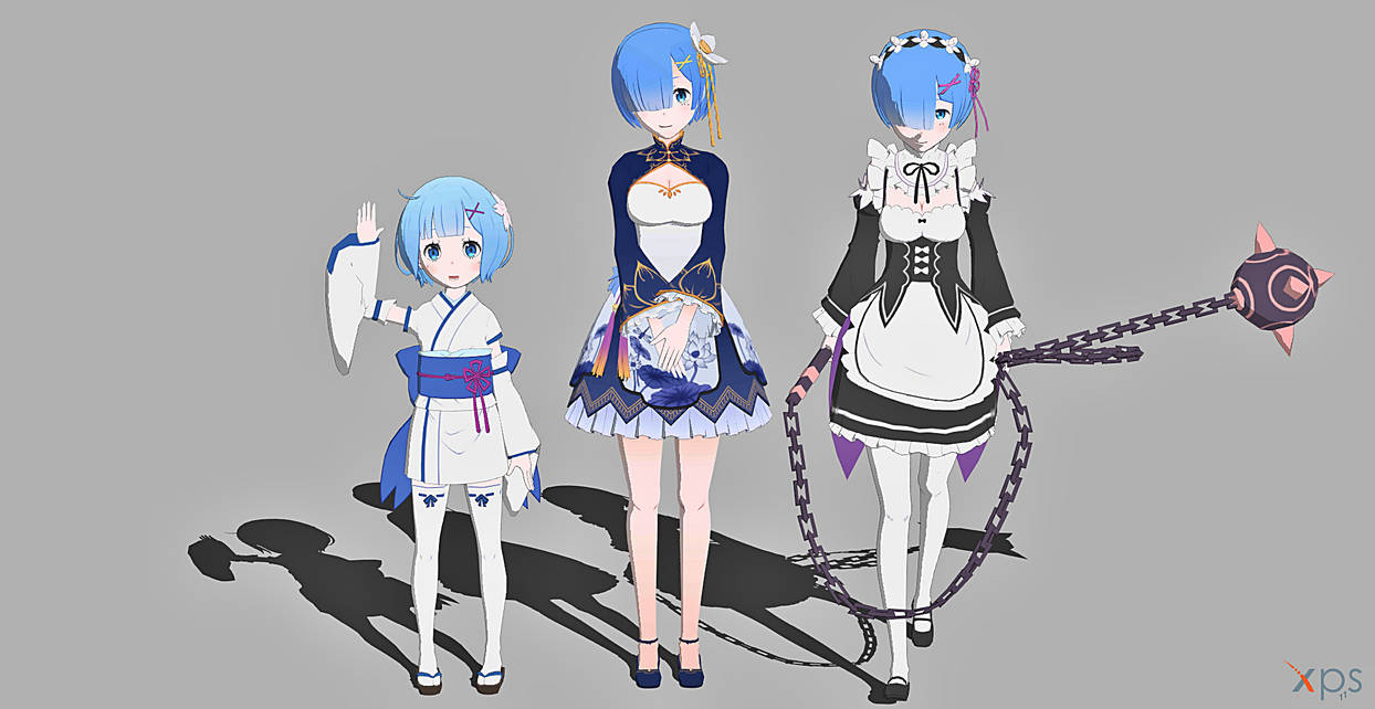 {XPS} Re:Zero Infinity - Rem PACK by MyllaDinX on DeviantArt