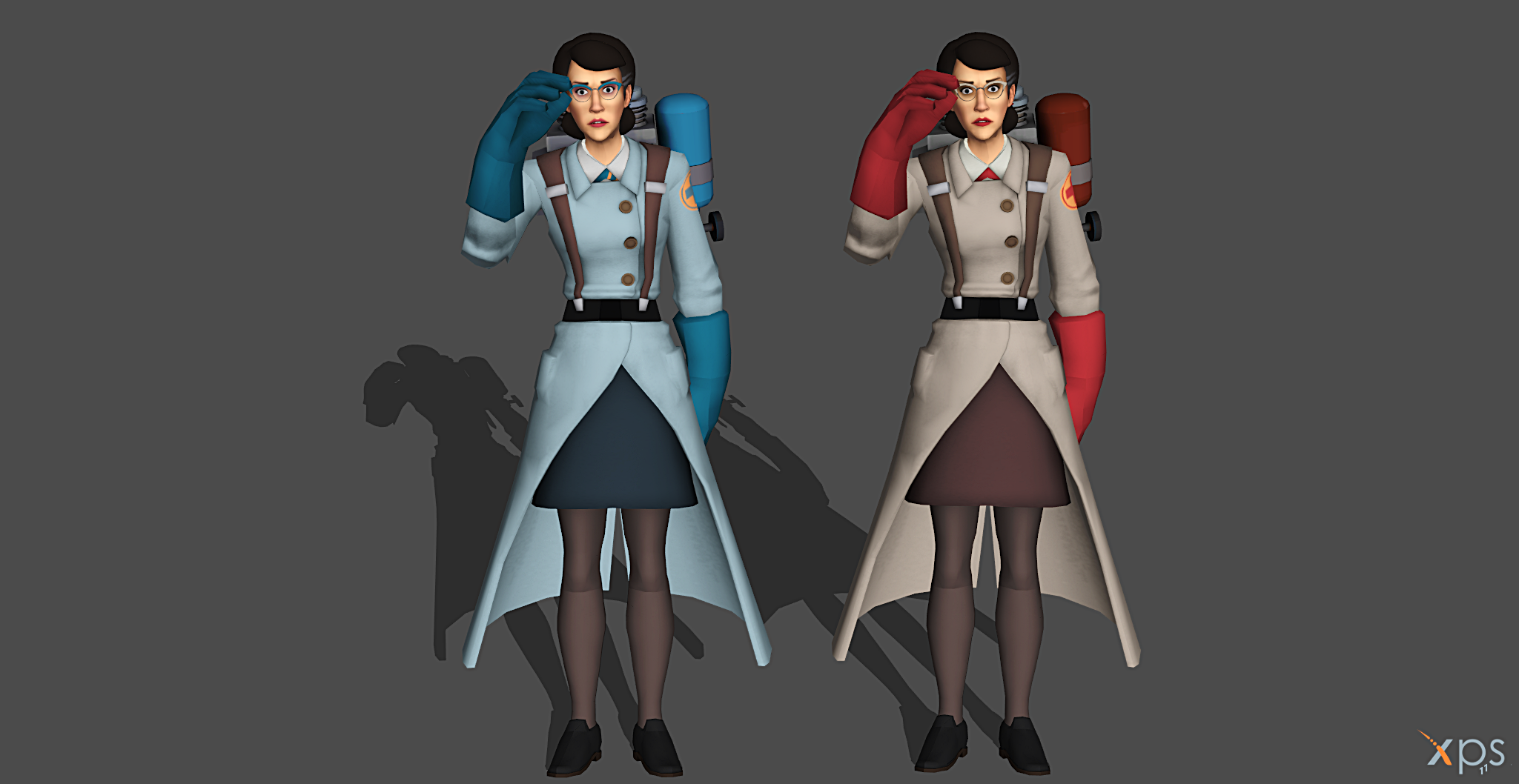 {XPS} Team Fortress 2 - Femmedic by MyllaDinX on DeviantArt