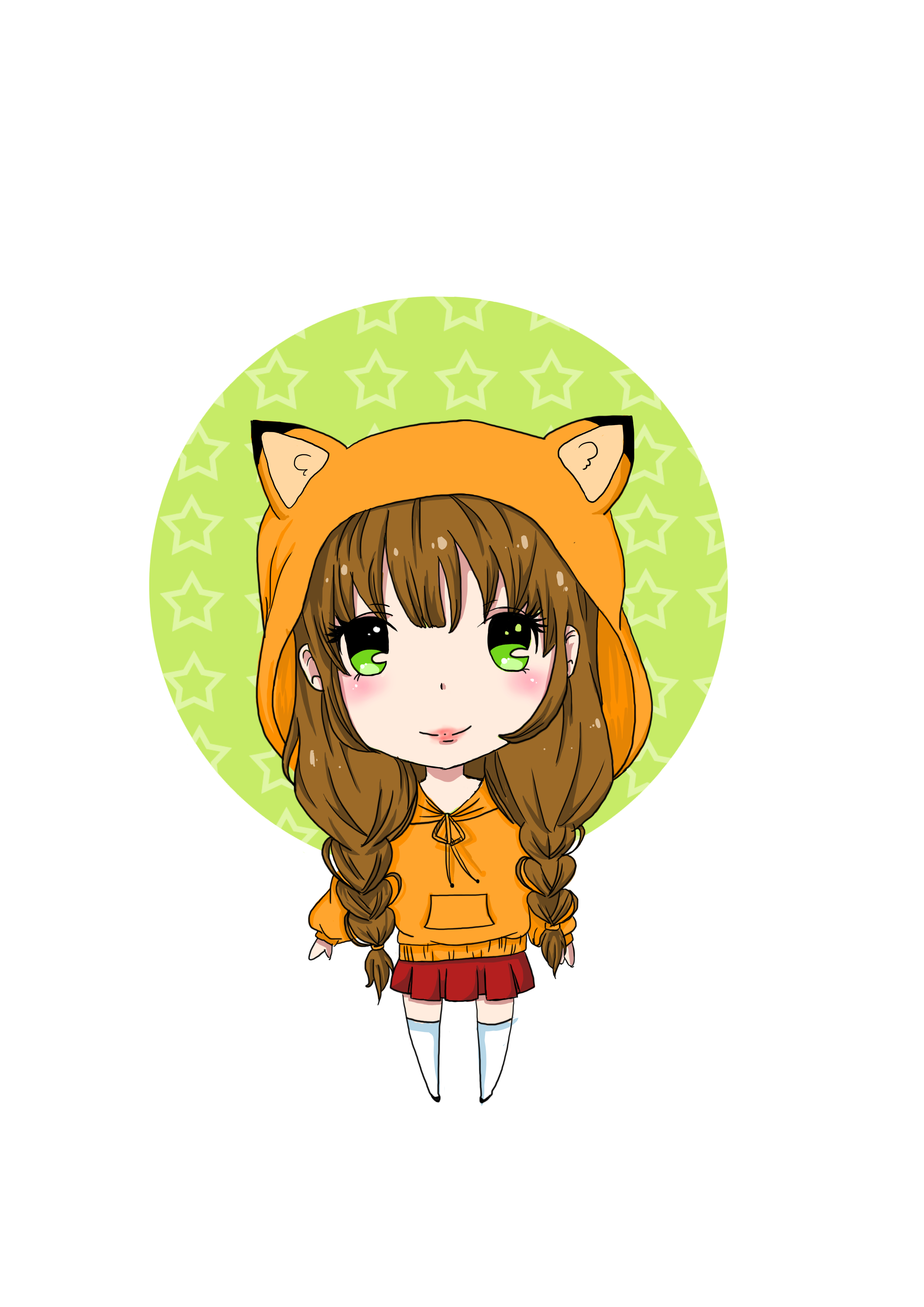 Hoodie Chibi by FoxpaintOnDeviantArt on DeviantArt