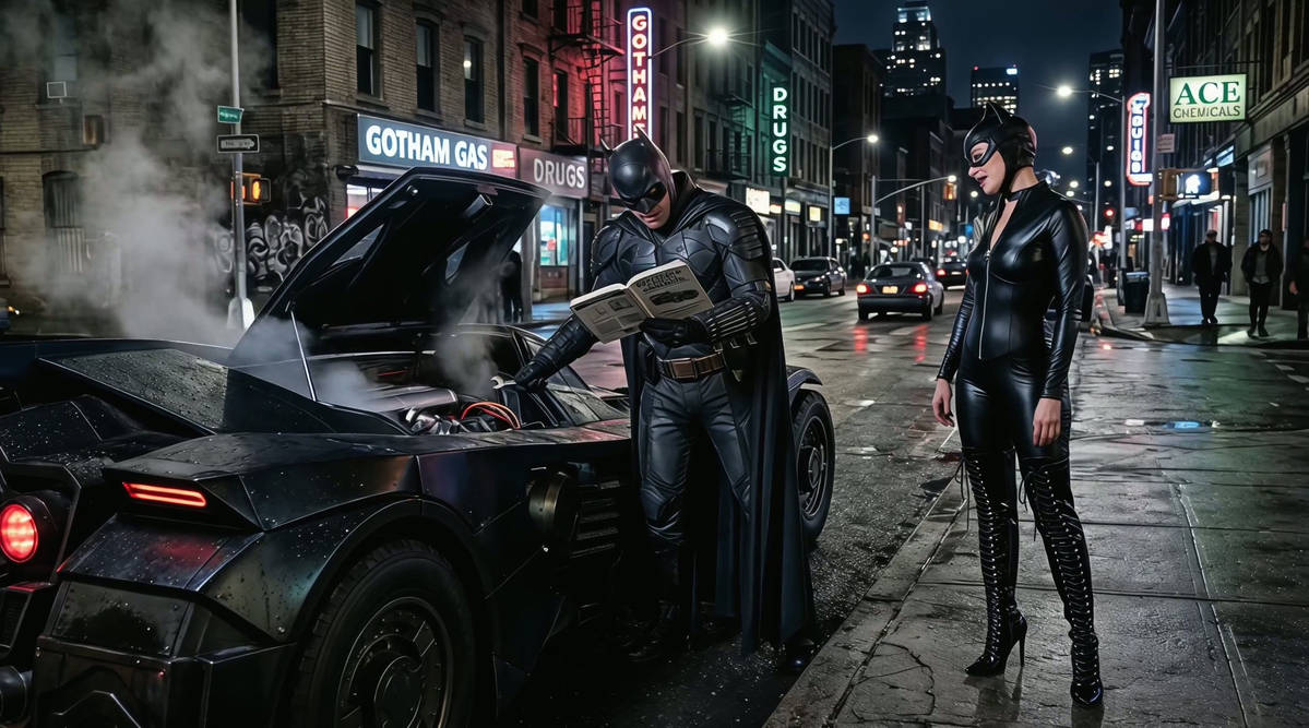 Catwoman mocking Batman by Gordon2024 on DeviantArt