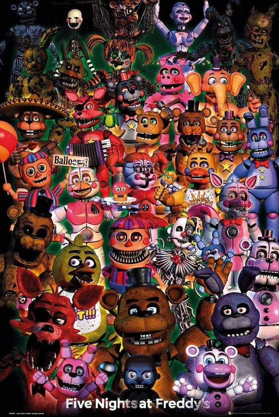 FNAF Characters Excel by GGoficial on DeviantArt