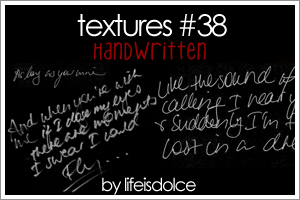 TEXTURES 38: HANDWRITTEN by lifeisdolce on DeviantArt