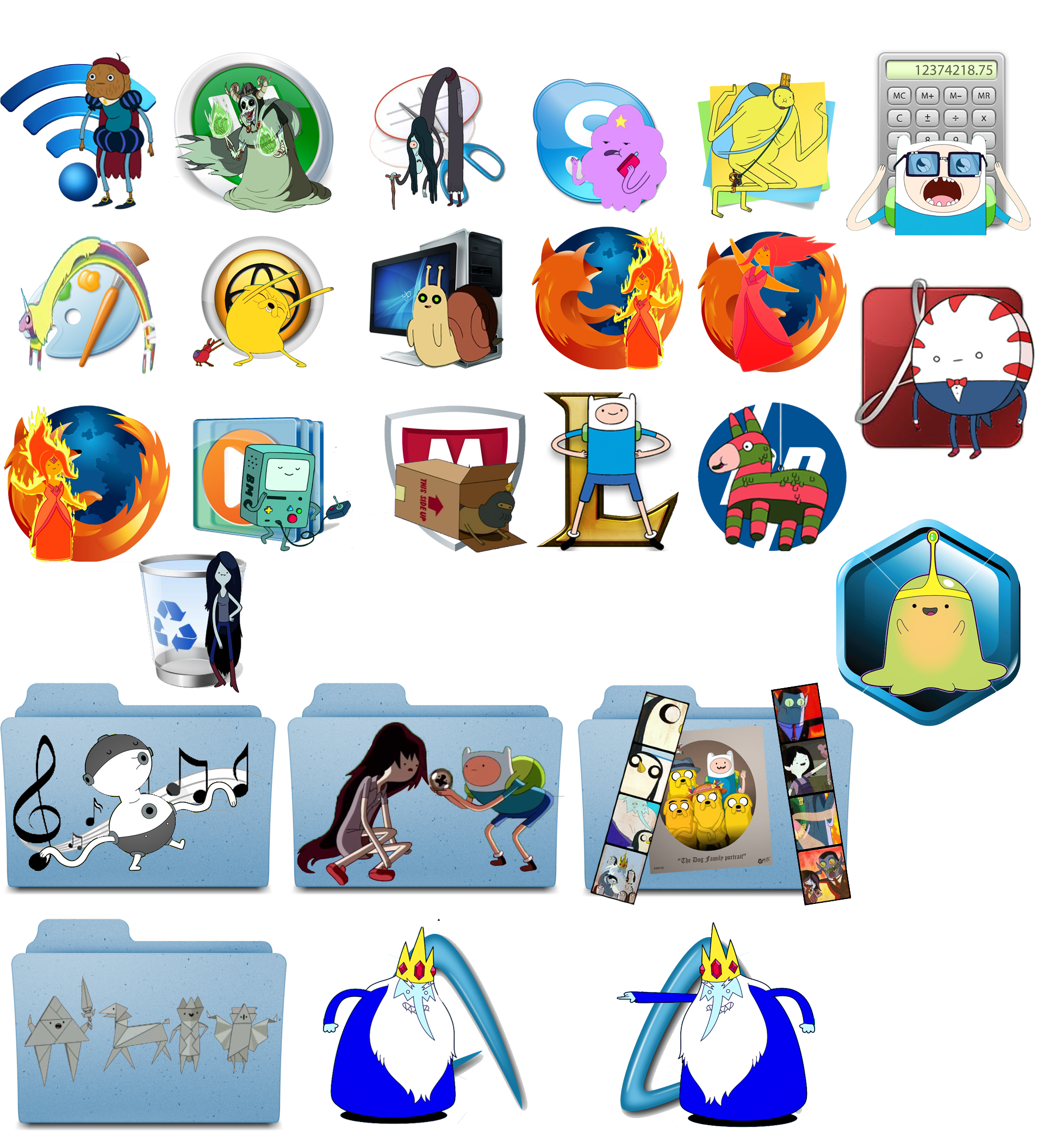 Adventure Time Custom Icons by uwontlikme on DeviantArt