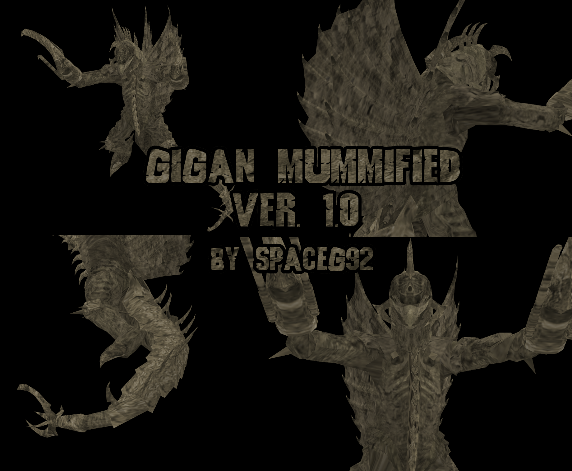 MMD Texture - Mummified Gigan by SpaceG92 on DeviantArt