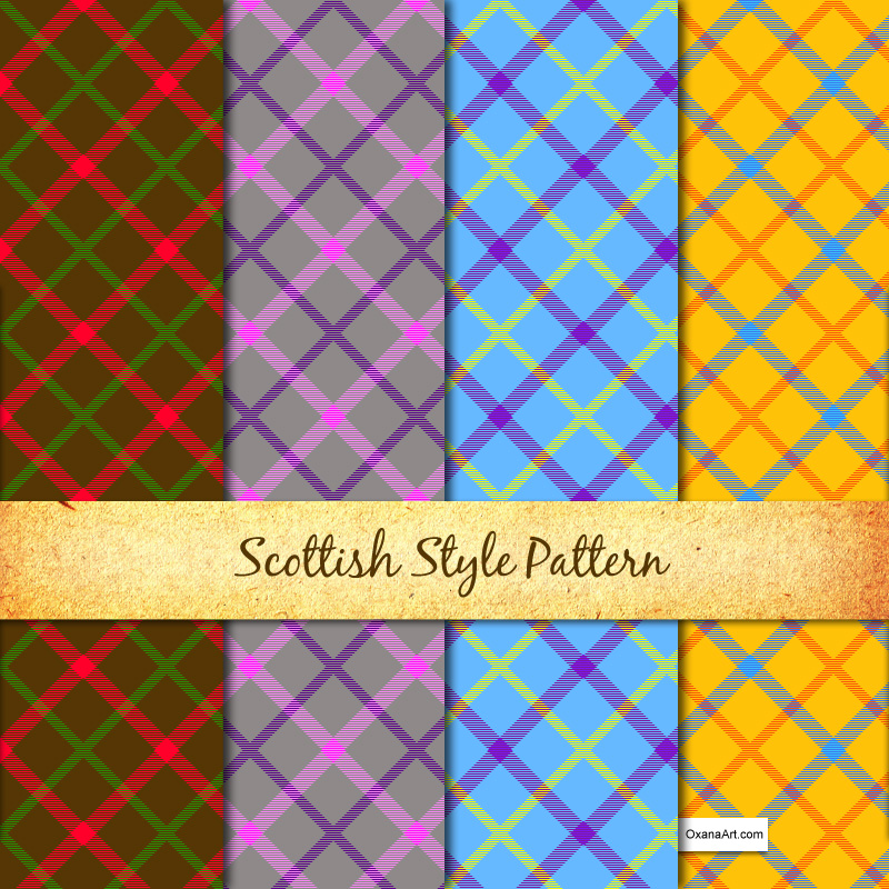 Scottish Style Pattern by oxanaart on DeviantArt