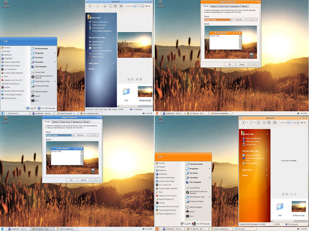 Ubuntu's Human V'Styles by gedew on DeviantArt