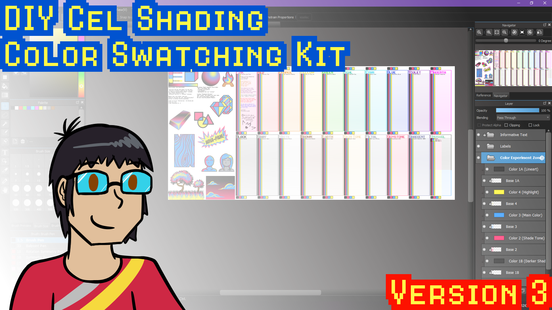 DIY Cel Shading Color Swatching Kit (Version 3) by Planet-i-Studios on ...