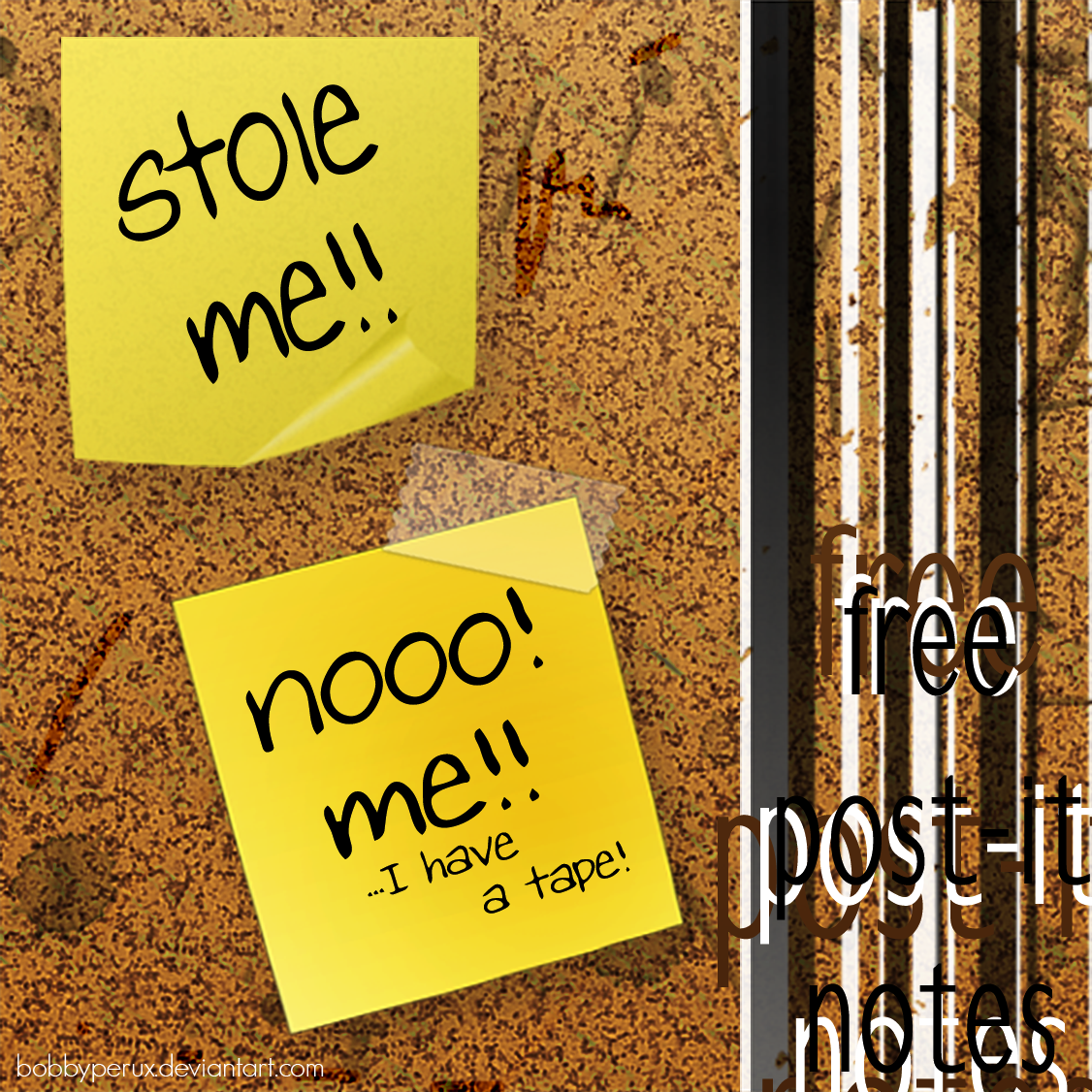 Free Post it Notes by Bobbyperux on DeviantArt