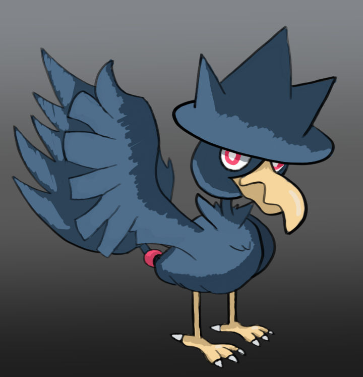Day 2 - Murkrow by MagerBlutooth on DeviantArt