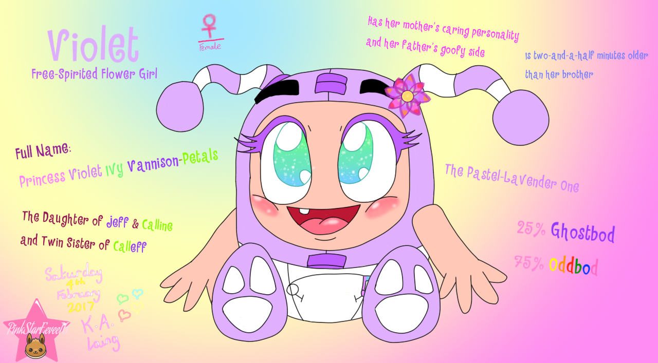 Oddbods Children OCs | Violet by PinkStarEevee16 on DeviantArt
