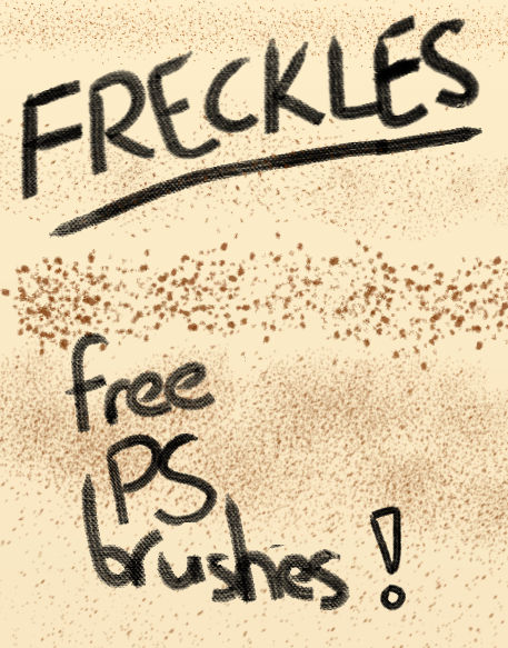 how to draw freckles photoshop
