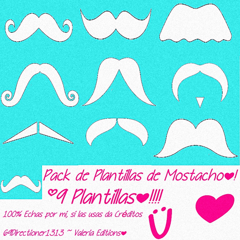 Pack Plantillas de Mostacho by ShotInTheLight on DeviantArt