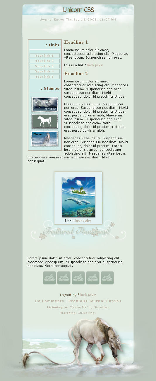 Unicorn Css By Lockjavv On Deviantart