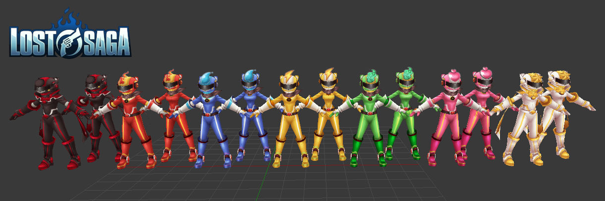 Lost Saga Lost Rangers FBX pack by megaman-gear100 on DeviantArt