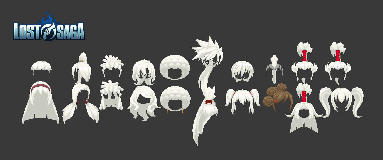 Lost Saga Hair 11 To 20 FBX pack by megaman-gear100 on DeviantArt