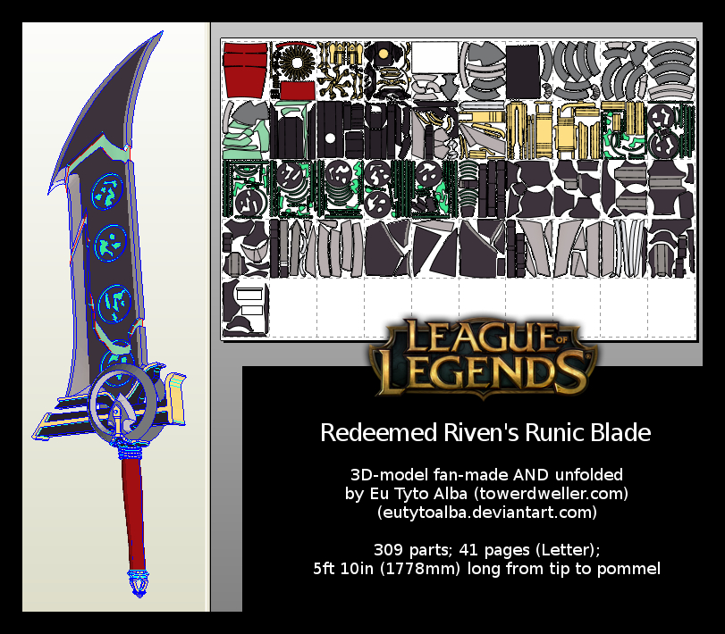 Riven's Runic Blade PDO/PDF by EuTytoAlba on DeviantArt