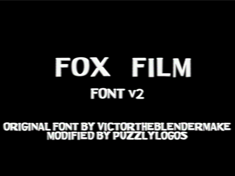 Fox Film Font v2 by PuzzylPiece on DeviantArt
