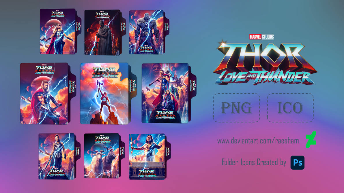 Thor Love And Thunder 2022 Folder Icon by Raesham on DeviantArt