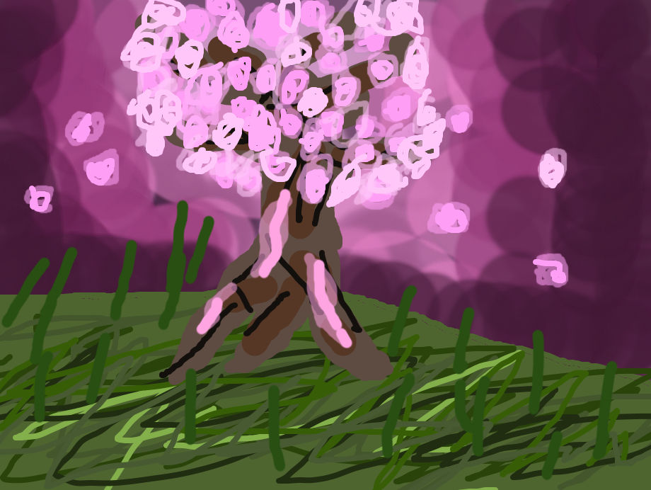 glowing sakura tree by hunnybee07art on DeviantArt