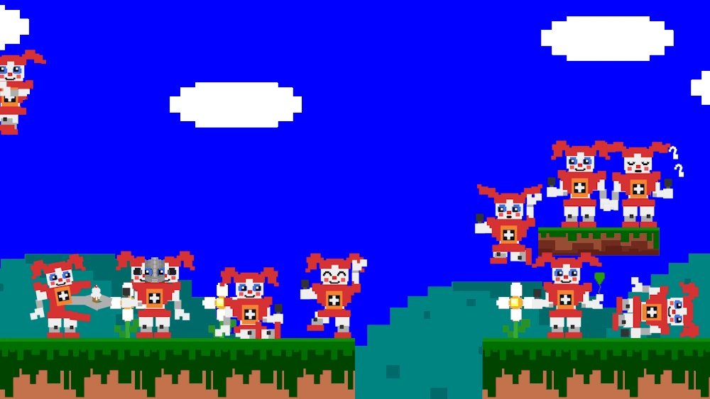 8 Bit Baby / Circus Baby Shimeji by Porstaled on DeviantArt