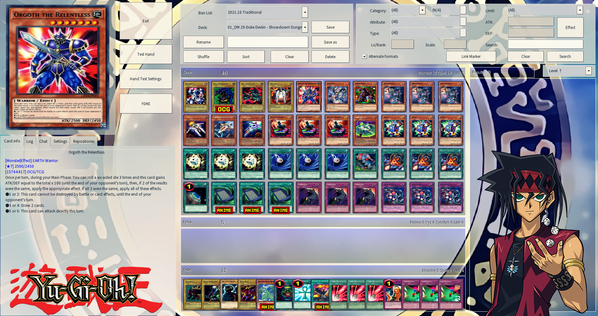 Duke Devlin - Showdown! Dungeon Dice Monsters by MAXPOWER1314 on DeviantArt