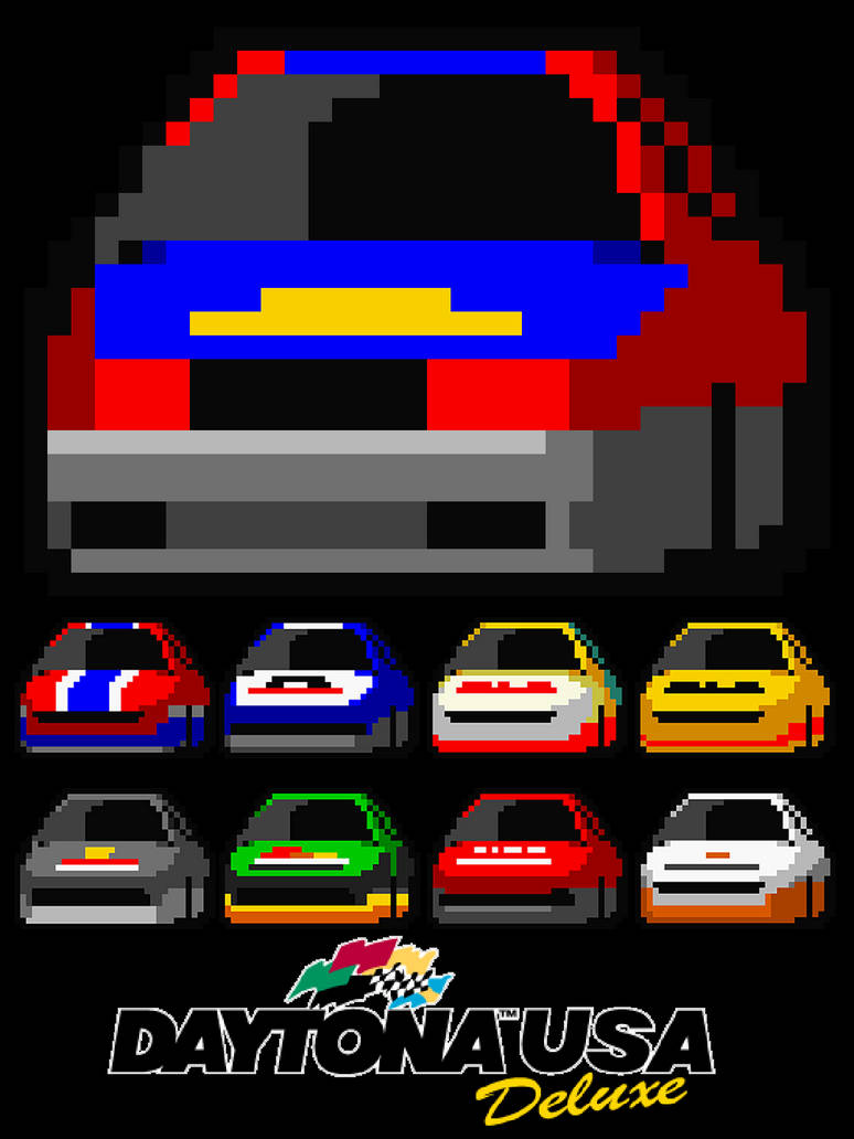 Daytona USA Deluxe - Leaderboard Car Icons by XTR09 on DeviantArt