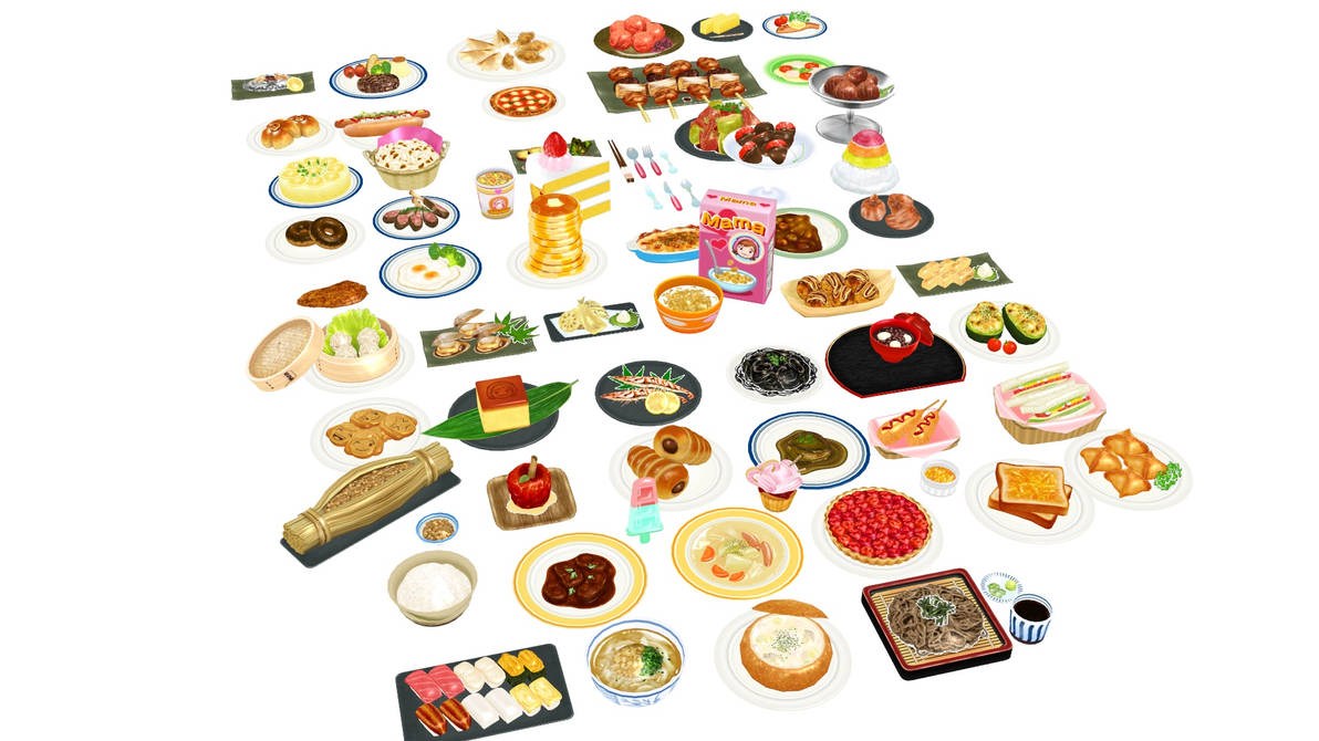 Cooking Mama Kitchen Magic MMD Foods DL by FighterKang on DeviantArt