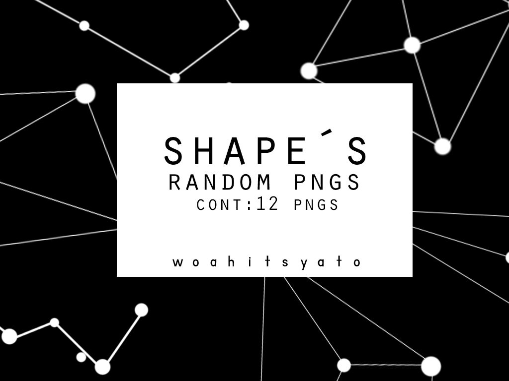 random shapes // pngs by woahitsyato on DeviantArt