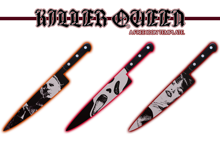 DASH ICON TEMPLATE 002 : KILLER QUEEN ! by andsaintsources on DeviantArt