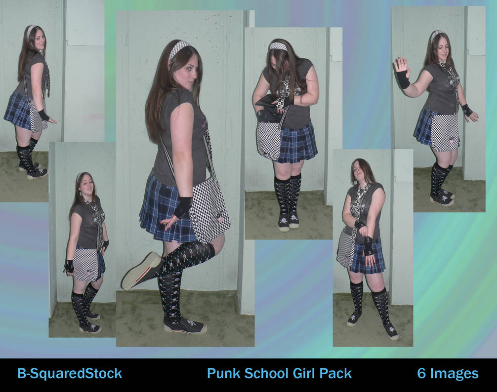 Punk School Girl Pack 1 by B-SquaredStock on DeviantArt