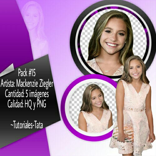 Mackenzie Ziegler Pack Png #2 by Tutoriales-Tata on DeviantArt