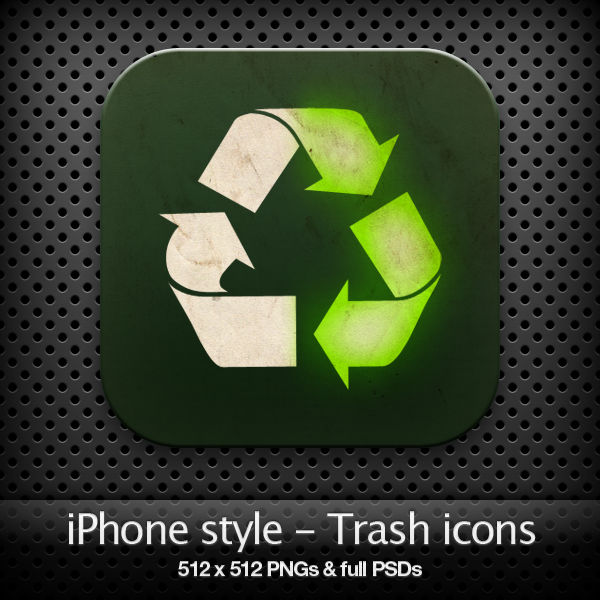 iPhone style - Trash icons by YaroManzarek on DeviantArt