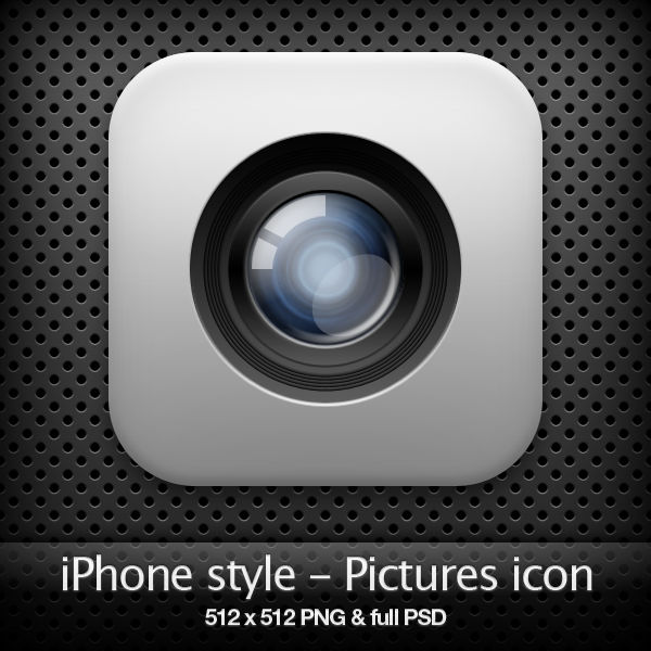 iPhone style - Pictures icon by YaroManzarek on DeviantArt