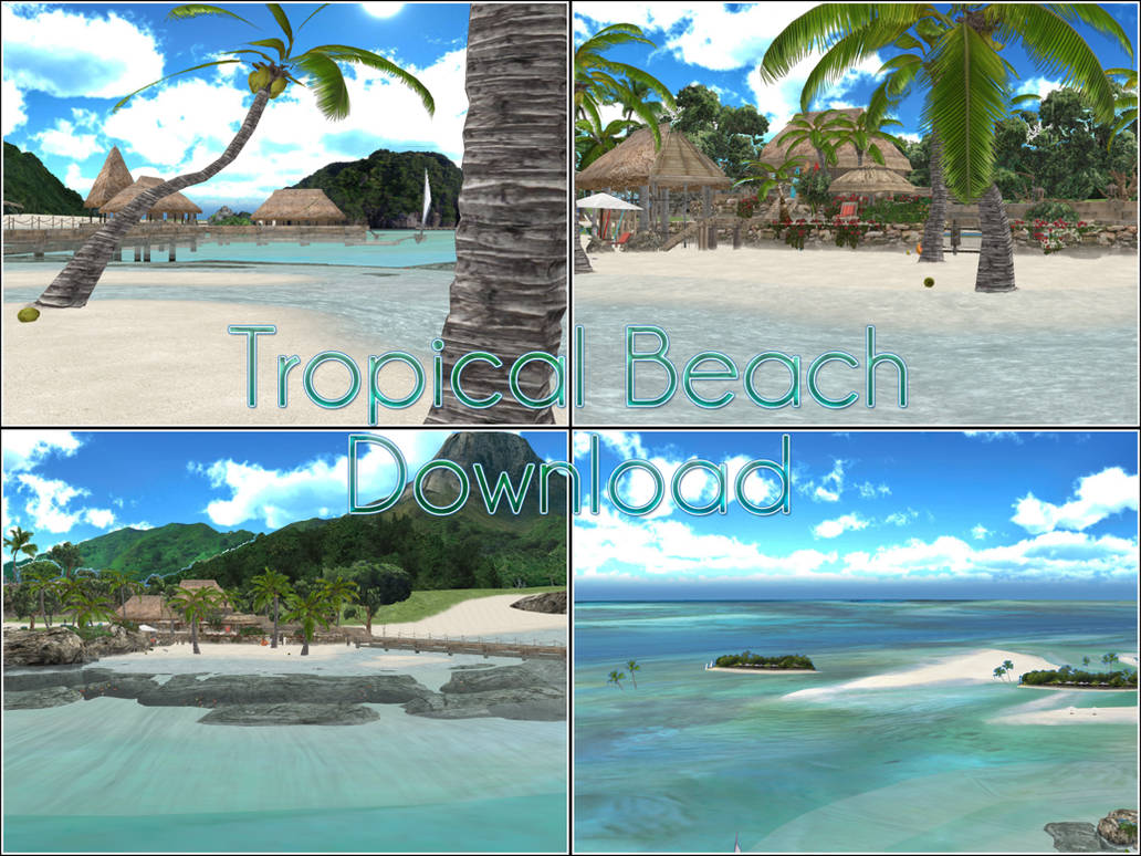 Tropical Beach by kaahgome on DeviantArt
