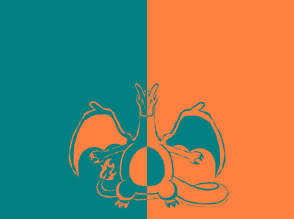 Charizard mirror effect by ComputerDragon on DeviantArt
