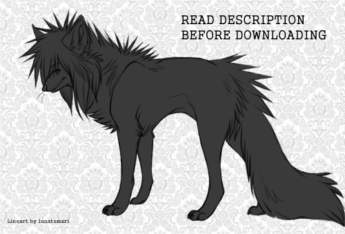 Scene Dog Lineart UPDATED 25/06/2012 by LunaTemari on DeviantArt